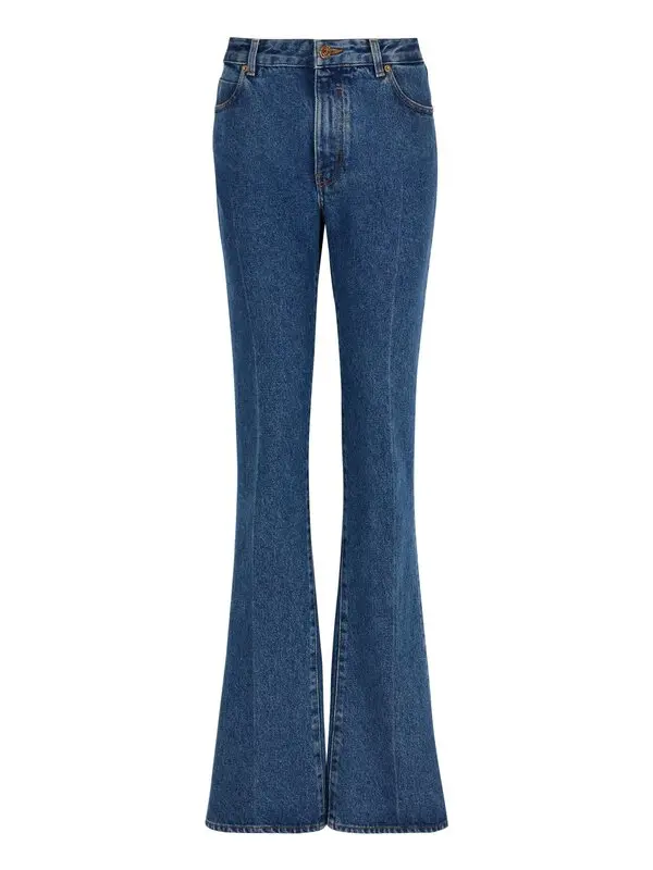 Balmain Straight-leg Denim Jeans - Blue