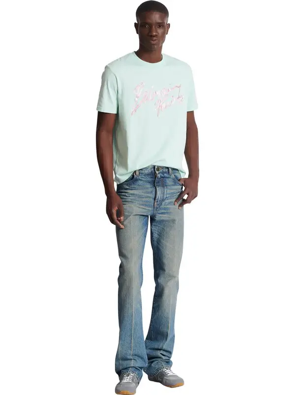 Balmain Slim Straight-leg Jeans - Blue
