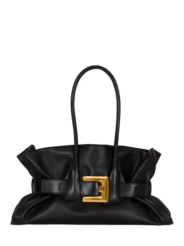 Balmain Large Calfskin Anthem Bag - Black
