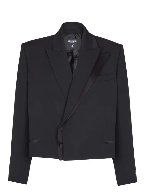 Balmain Grain De Poudre Jacket - Black