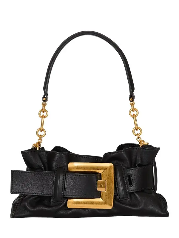Balmain Mini Anthem Shoulder Bag - Black