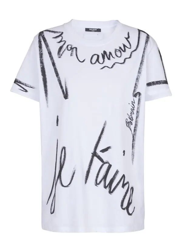 Balmain Printed T-shirt - White