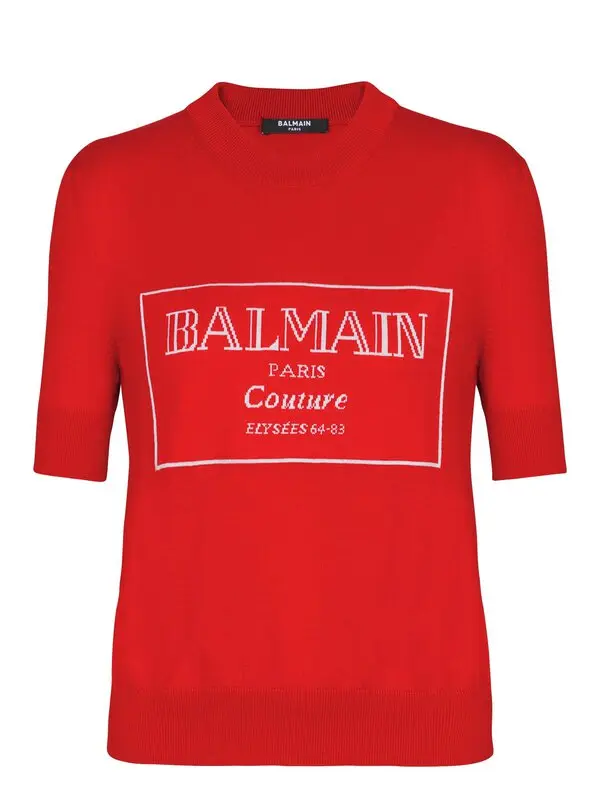 Balmain Knit Top - Red