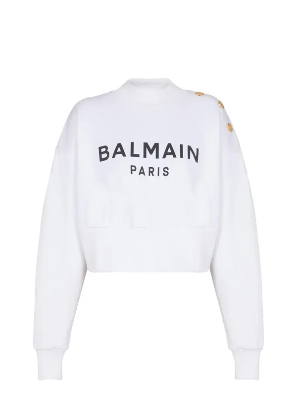 Balmain Printed Sweatshirt - White