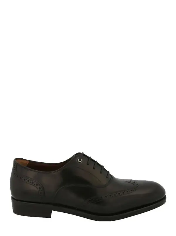 FERRAGAMO Wingtip Dress Sneakers - Black
