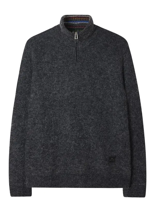Paul Smith Half-zip Sweater - Black