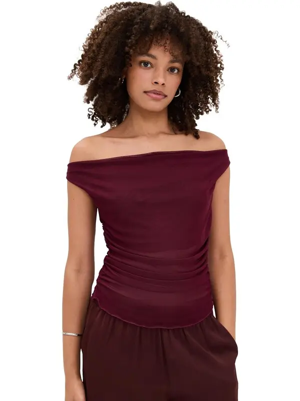 LE BOP Amalie Top - Burgundy
