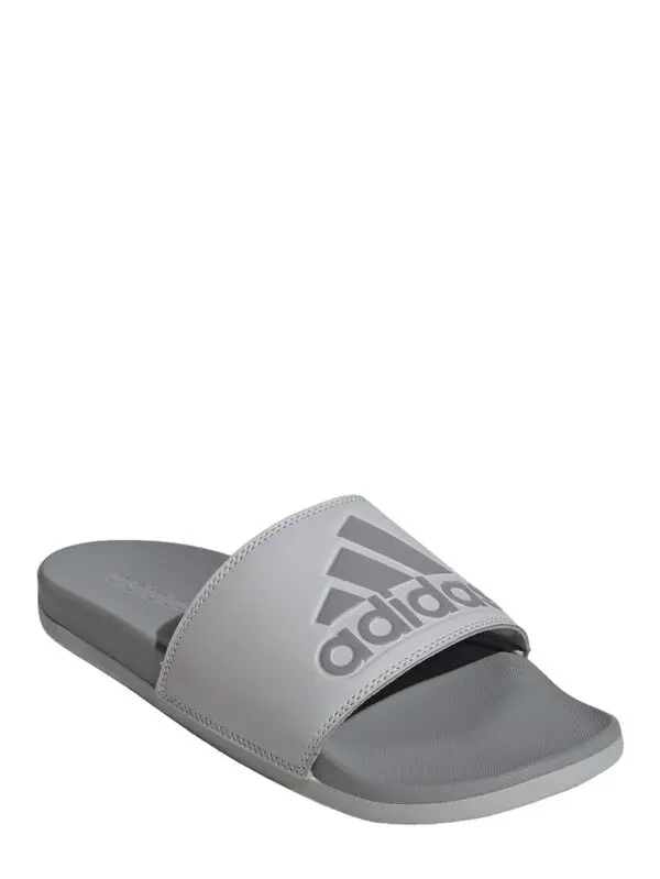 Adidas Adilette Comfort Slides - Grey Two / Charcoal Solid Grey / Grey Two