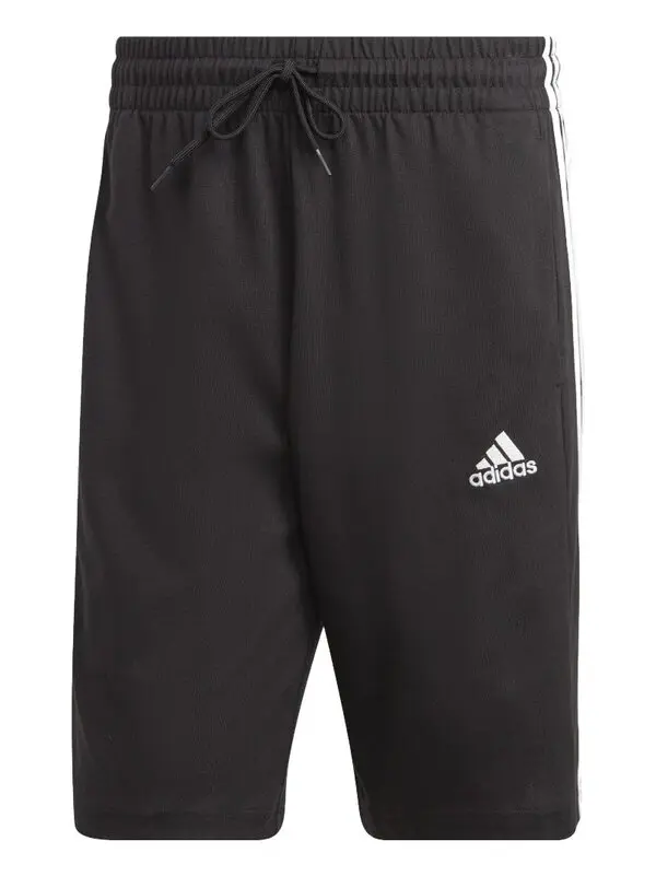 Adidas Essentials Single Jersey 3-stripes Shorts - Black / White