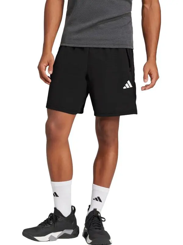 Adidas Train Essentials Woven Mélange Shorts - Black Melange