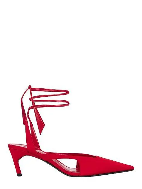 Attico Diane 55mm Slingback Heel - Red