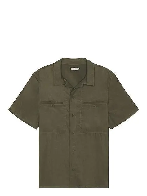 Simkhai Military Work Shirt In Army - Sycamore