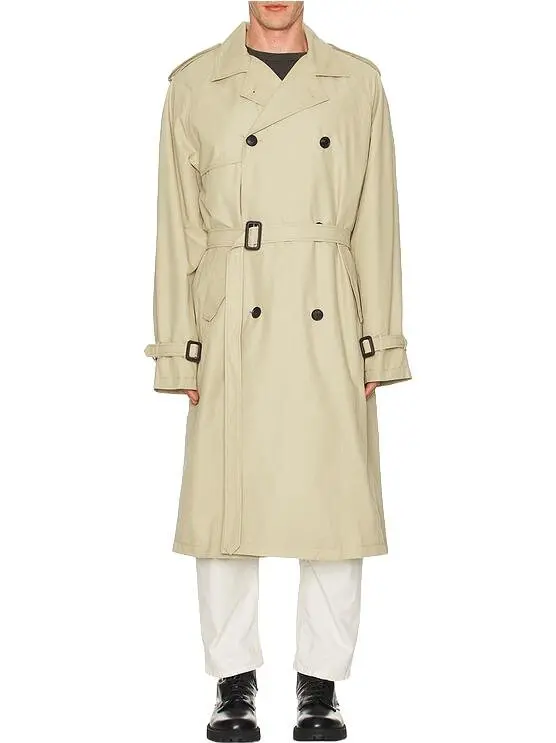 NILI LOTAN Kieran Trench Coat - Khaki