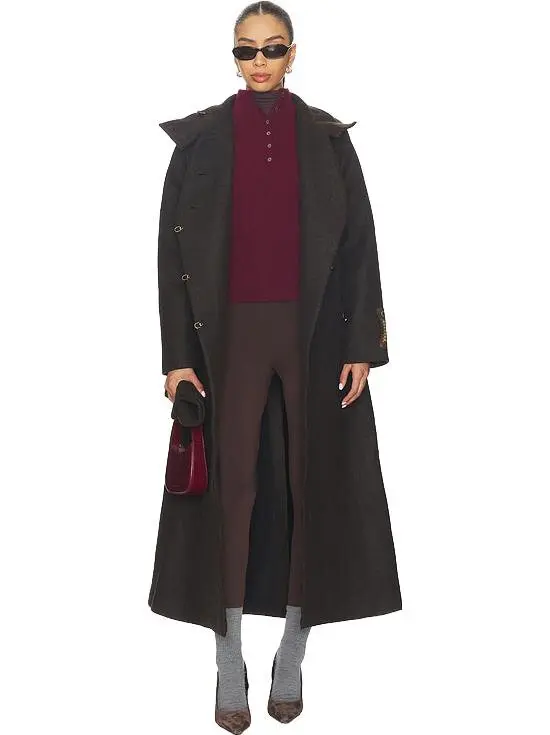 SIEDRES Wilma Coat - Dark Brown