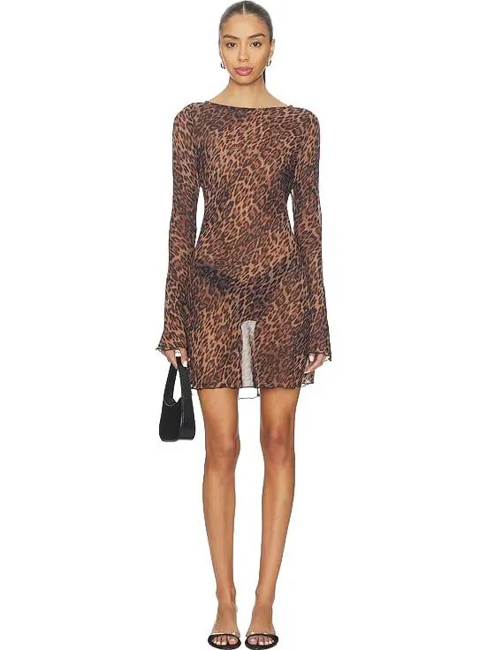 BELLA VENICE The Britain Dress - Leopard