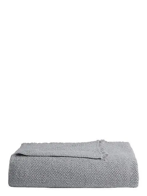 PARACHUTE Cotton Boucle Throw - Heather Grey