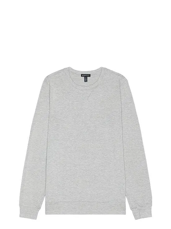 Beyond Yoga Always Beyond Pullover Crew - Light Grey Heather