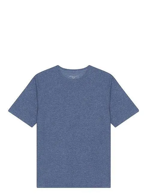 Beyond Yoga Always Beyond Crew Tee 2.0 In Blue - Ocean Indigo Blue