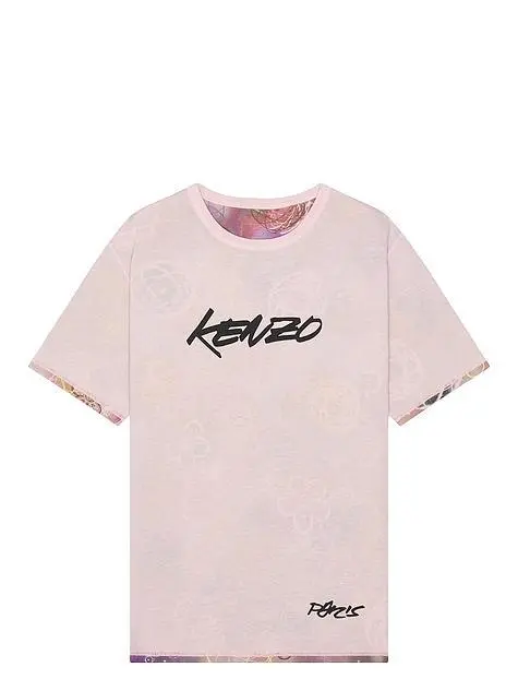 Kenzo X Futura Reversible Classic T-shirt In Pink - Rose