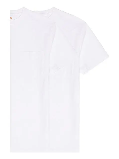 BEAMS 2 Pack Pocket Tee - White