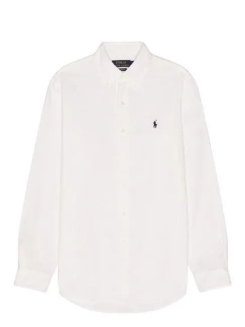 Polo Ralph Lauren Garment Dyed Oxford Shirt - White