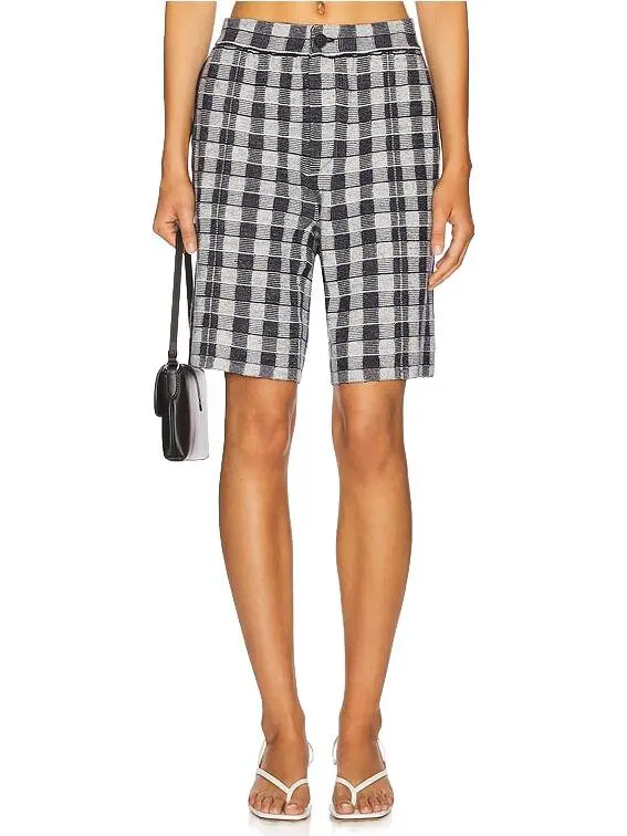 Guest In Residence Gingham Bermuda Short - Midnight Combo