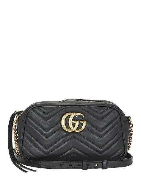 FWRD RENEW Gucci Gg Marmont Shoulder Bag - Black
