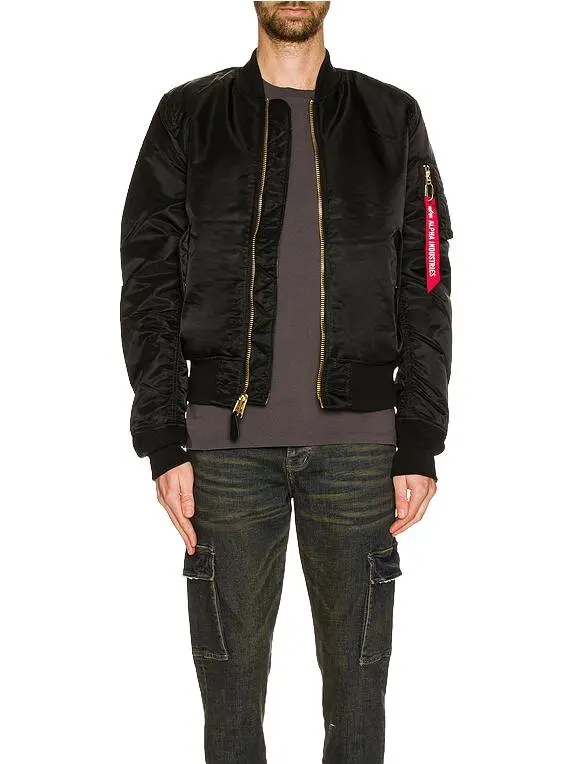 Alpha Industries Ma-1 Slim Fit Jacket - Black
