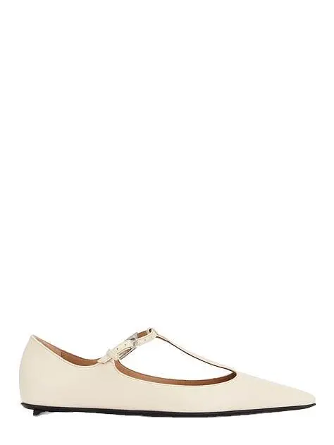 Attico Juno Ballerina Flat - Ivory
