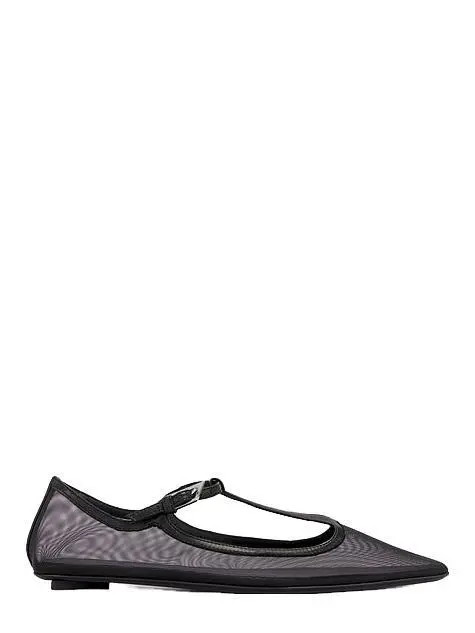 Attico Juno Ballerina Flat - Black