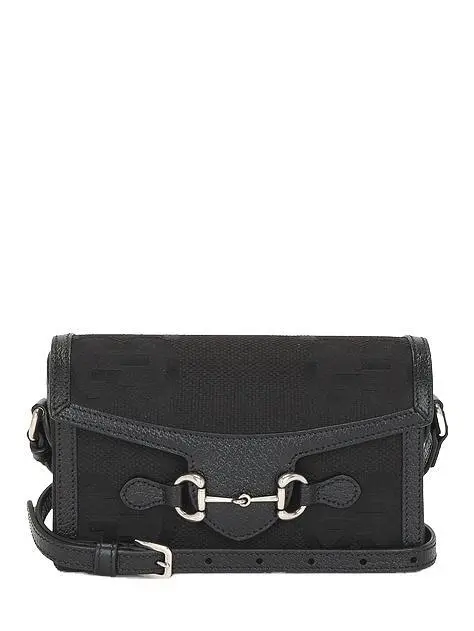 FWRD RENEW Gucci Horsebit 1955 Shoulder Bag - Black