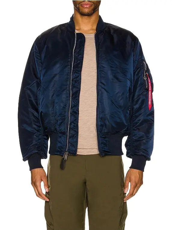 Alpha Industries Ma-1 Bomber Jacket - Replica Blue