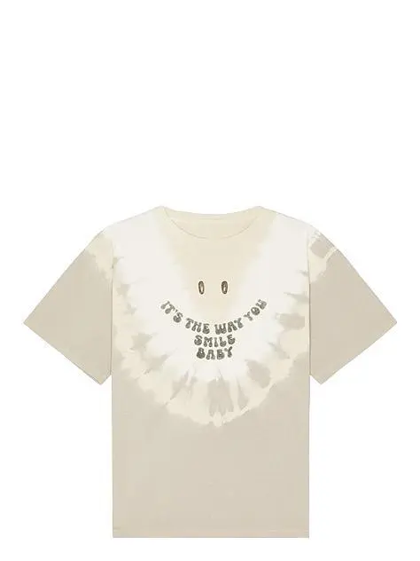 MAISON MARGIELA Smile Tee In Grey - Beige  White  & Grey