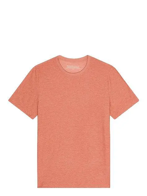 Beyond Yoga Always Beyond Crew Neck Tee 2.0 In Rose - Smoked Rose Heather