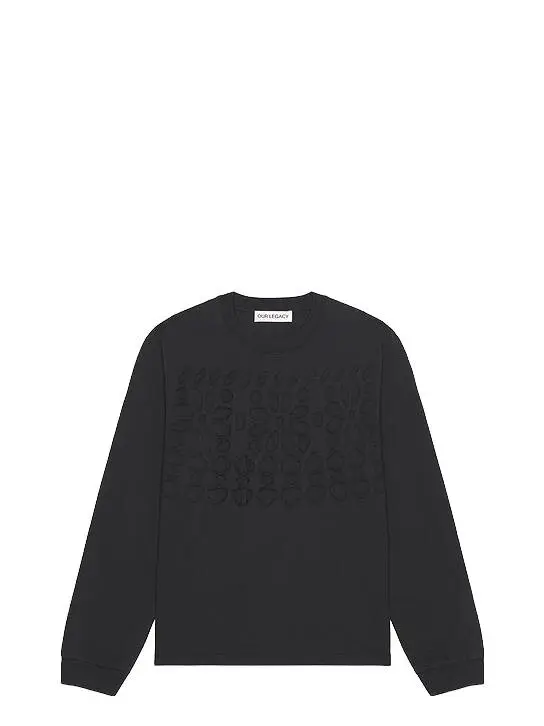 Our Legacy Tour Long Sleeve Sweatshirt - Cut Fairisle Ink