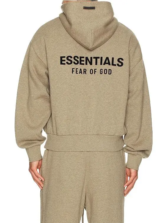 Fear Of God Classic Full Zip Up Hoodie - Homestead Heather