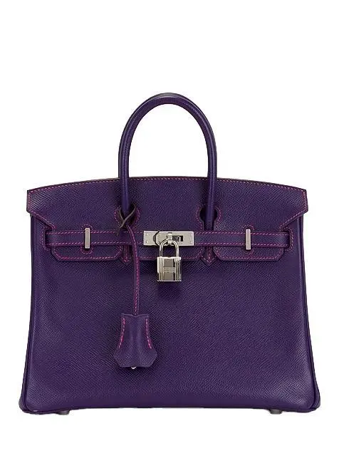 FWRD RENEW Hermes Epsom Birkin 25 Handbag - Bleu Iris