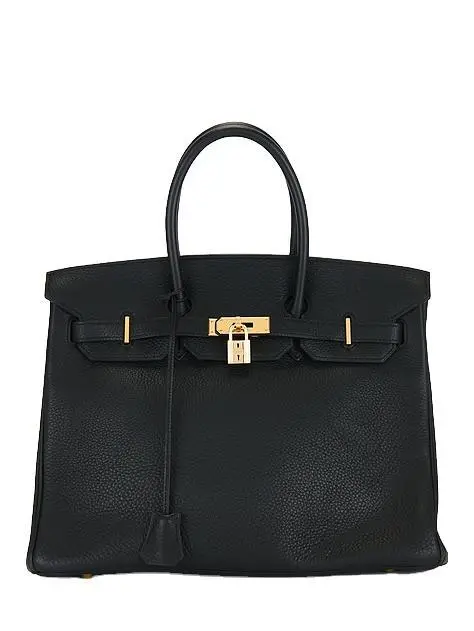FWRD RENEW Hermes Togo Birkin 35 Handbag - Noir