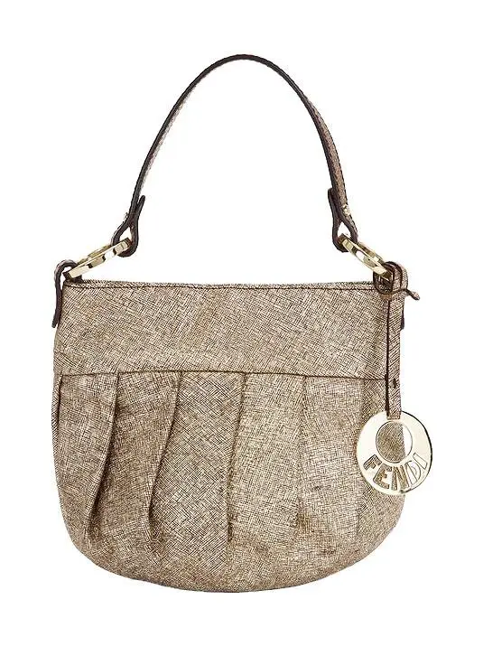 FWRD RENEW Fendi Mini Chef Shoulder Bag - Beige