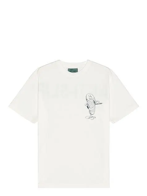 BEAMS Print Tee Anti-slip - White