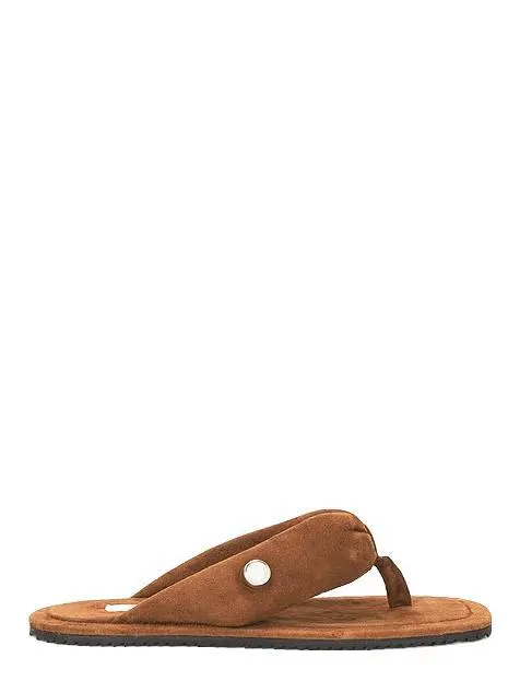 Attico Indie Flat Thong Sandal - Pale Brown
