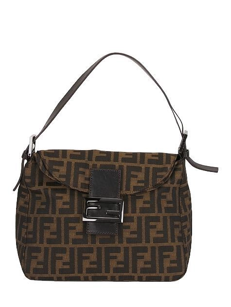 Null Fendi Zucca Hobo Bag - Brown