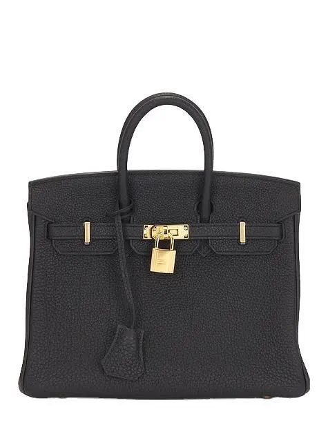 FWRD RENEW Hermes Togo Birkin 25 Handbag - Noir