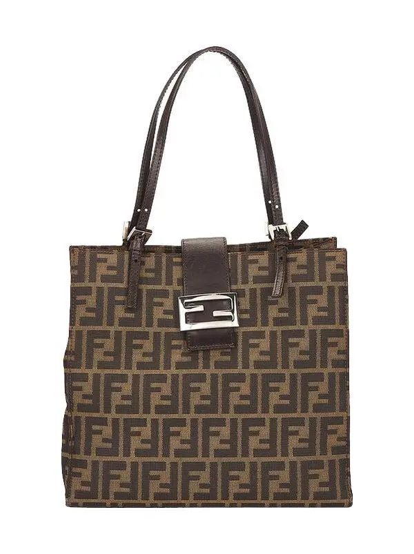 FWRD RENEW Fendi Zucca Tote Bag - Brown