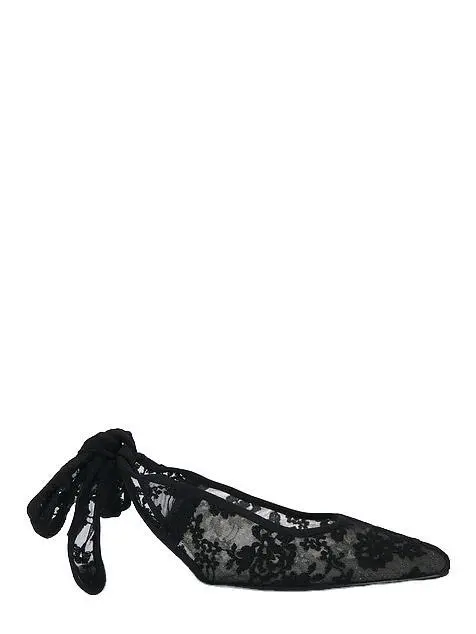 Magda Butrym Lace Ballet Flat - Black