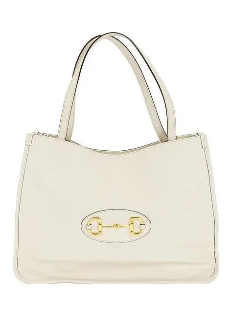 FWRD RENEW Gucci Horsebit 1955 Tote Bag - White