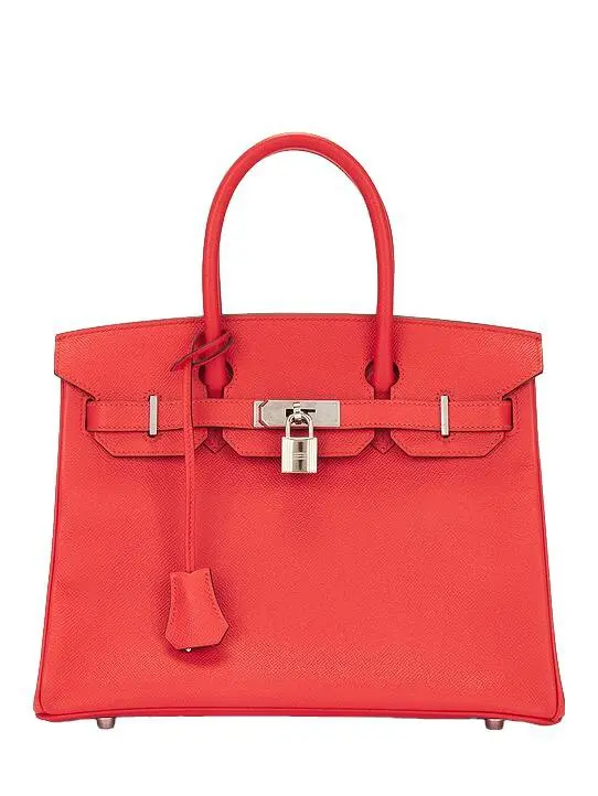 FWRD RENEW Hermes Epsom Birkin 30 Handbag - Rouge Tomate