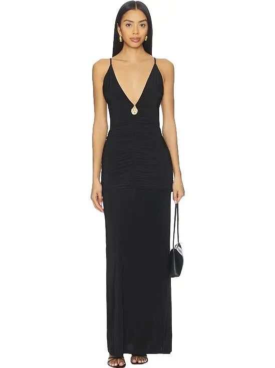 LOVERS AND FRIENDS X Christina Elezaj Eugene Gown - Black