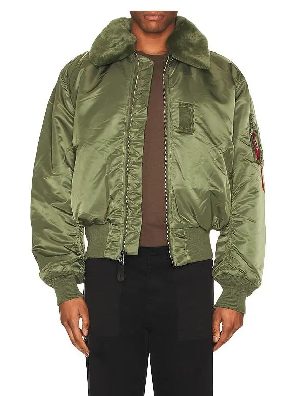 Alpha Industries B-15 Heritage Fit Flight Jacket - Sage