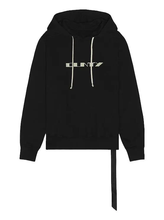 Rick Owens Oversized Hoodie - Black & Pearl